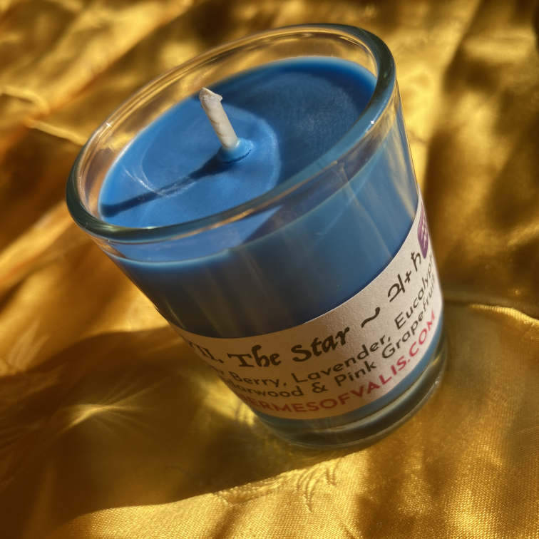 XVII. The Star: Aquarius Votive Candle - Hermes of VALIS